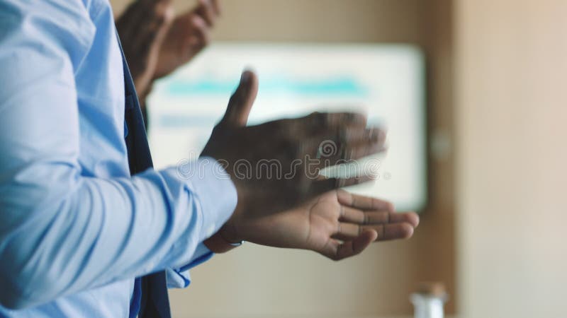 Clapping Hands, Congratulations and Support in Meeting from Business ...
