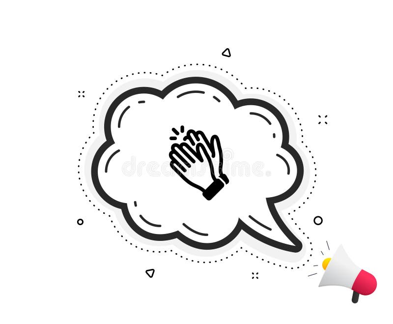 Clapping Hands Icon. Clap Sign. Vector Stock Vector - Illustration of ...