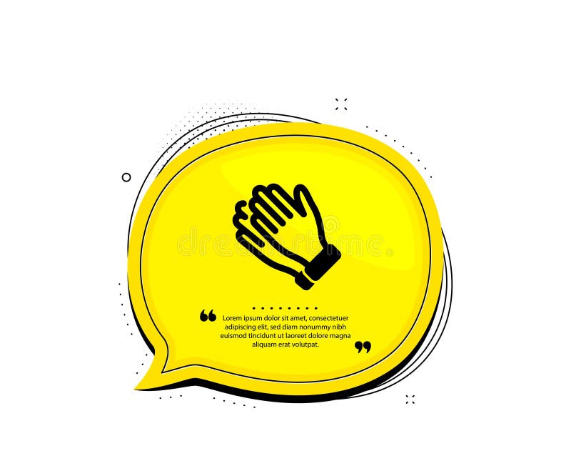 Clapping Hands Icon. Clap Sign. Vector Stock Vector - Illustration of ...