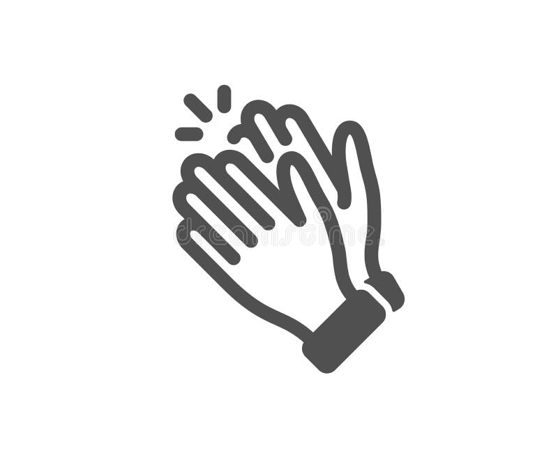 Clapping Hands Icon. Clap Sign. Vector Stock Vector - Illustration of ...