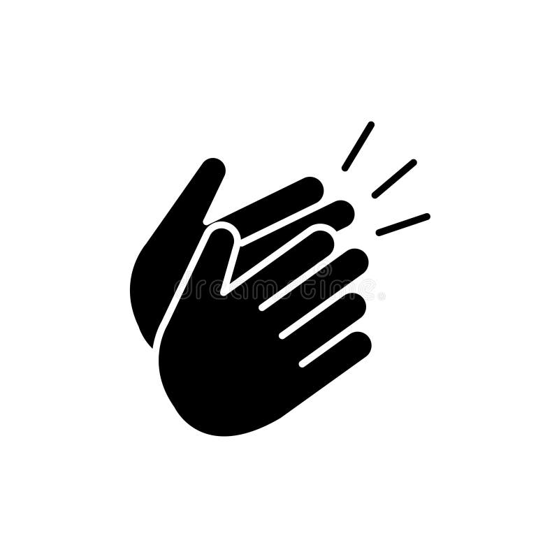 Clapping Hands Icon Set. Congratulation and Cheers Hands Applaud Vector ...