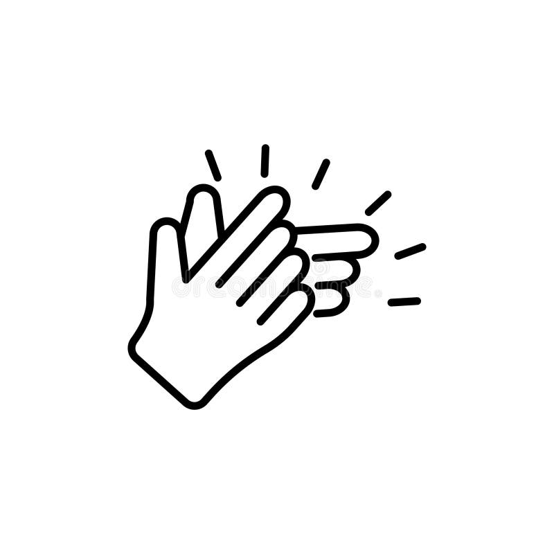 Clapping Hands Icon Set. Congratulation and Cheers Hands Applaud Vector ...