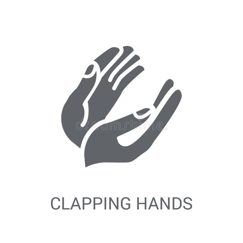 Clapping Hands Icon. Trendy Clapping Hands Logo Concept on White Stock ...