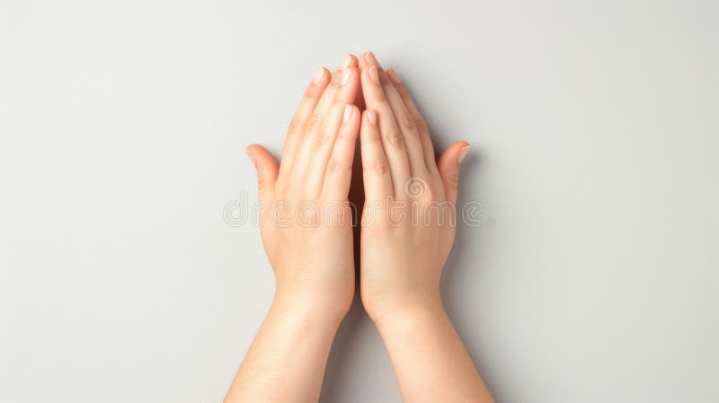 Vibrant Image of Applause with Hands on a White Backdrop Stock ...