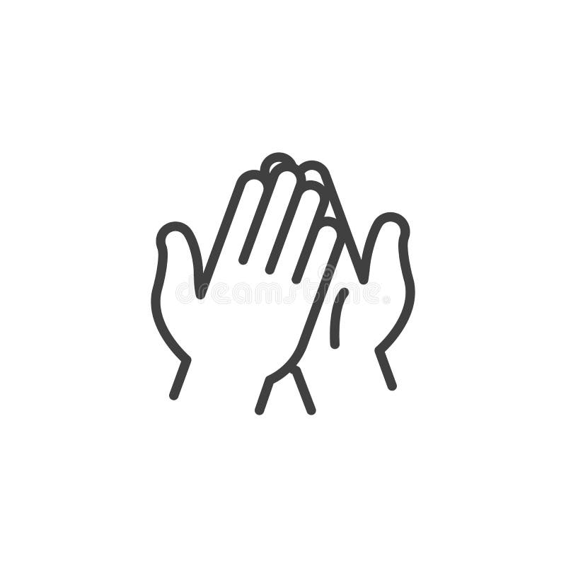 Clapping Outline Stock Illustrations – 974 Clapping Outline Stock ...