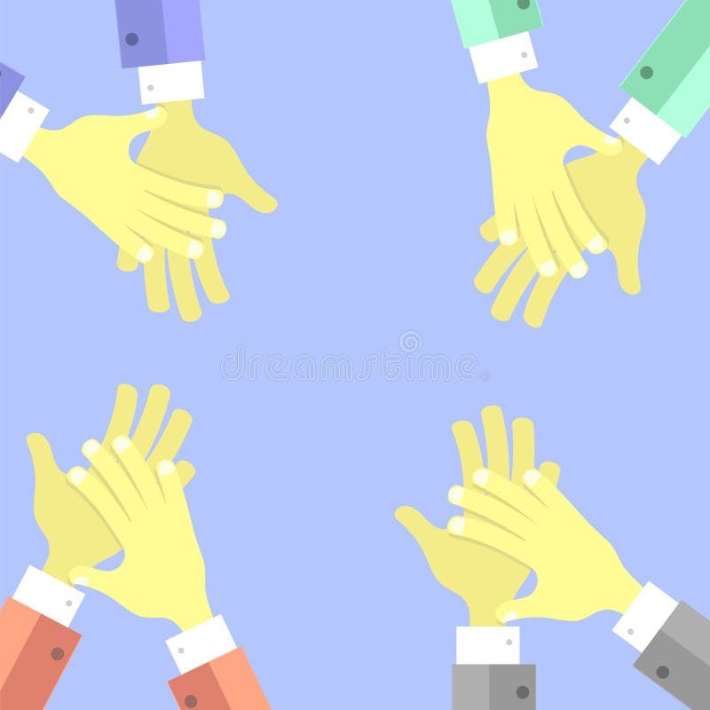 Clapping Hands Set stock vector. Illustration of business - 113667456