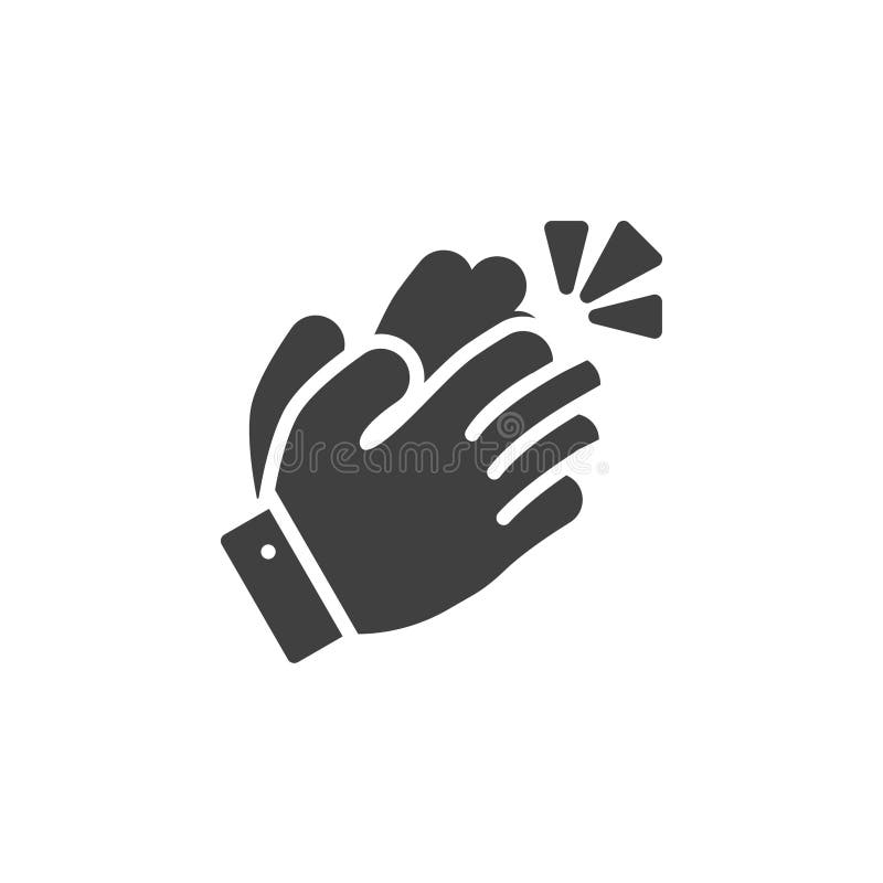 Clapping hands vector icon stock vector. Illustration of pixel - 290264573