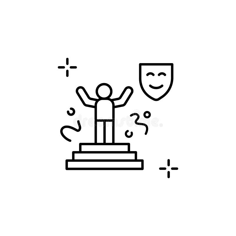 Actor Outline Stock Illustrations – 4,105 Actor Outline Stock ...