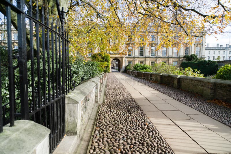 Clare college stock image. Image of cobble, path, university - 27492609