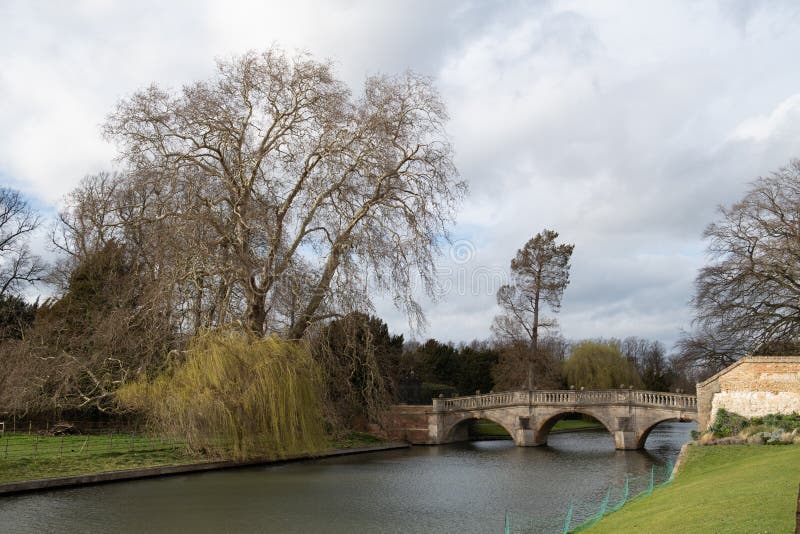 Clare College Bridge, Cambridge Stock Image - Image of nature, exterior ...