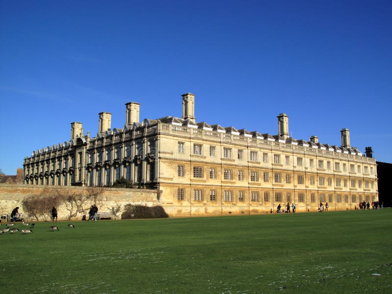Clare College Entrance Cambridge University Stock Photo - Image of ...