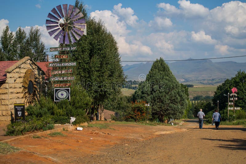 Clarens Windmill, Free State, South Africa Editorial Stock Image ...