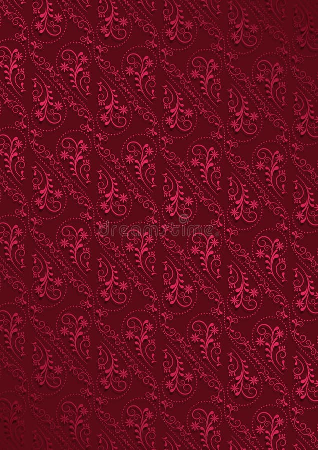 Claret Background with Crimson Pattern Stock Illustration ...