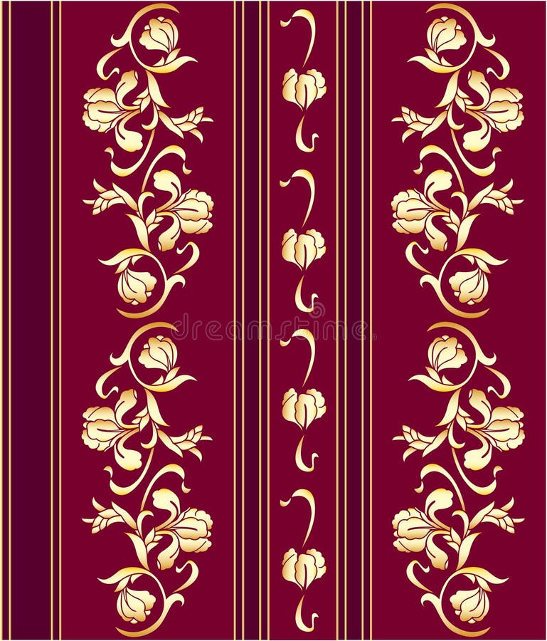 Claret wallpaper stock vector. Illustration of retro, flower - 8806720