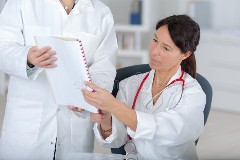 Clarification on the file stock image. Image of assistant - 121662869