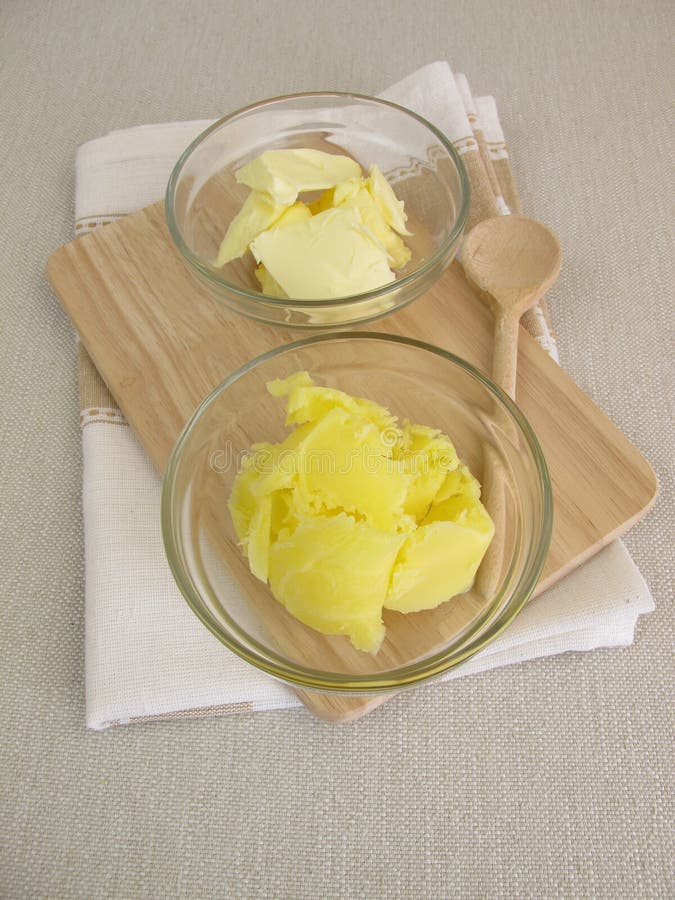 Clarified Butter and Butter Stock Photo - Image of ghee, bake: 77346358