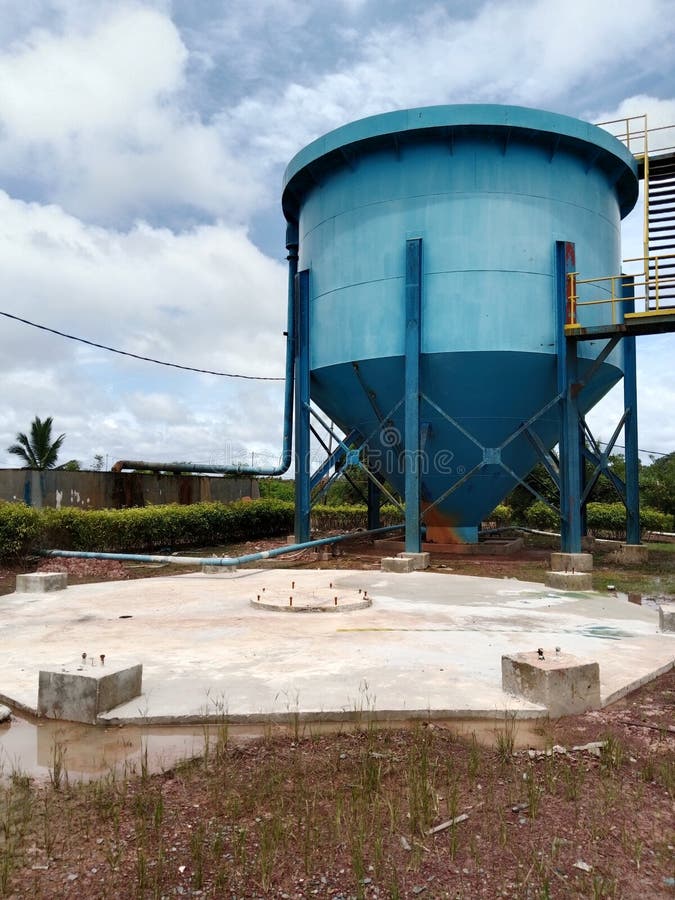 Clarifier Water Tank stock photo. Image of tank, construction - 279049778