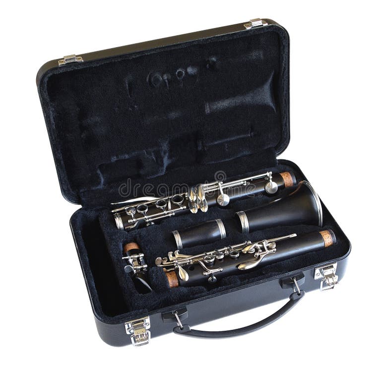 Clarinet in Case stock image. Image of levers, clarinet - 69349113