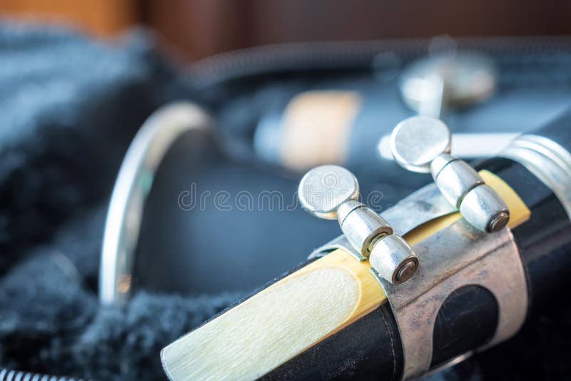 Clarinet Inside Musical Instrument Storage Case Closeup Stock Photo ...