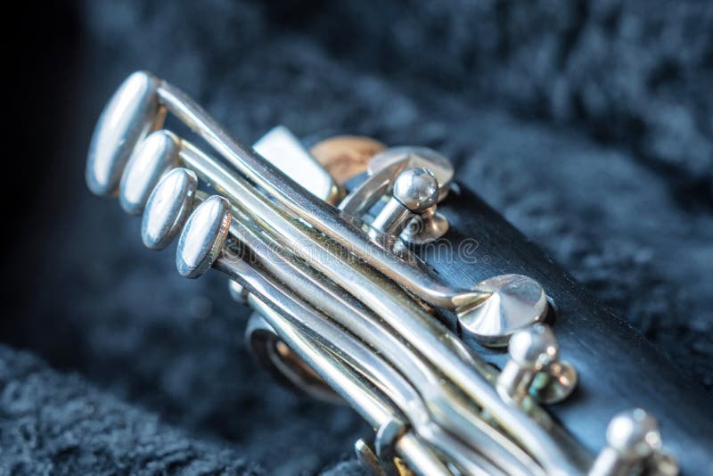 Clarinet Inside Musical Instrument Storage Case Closeup Stock Image ...