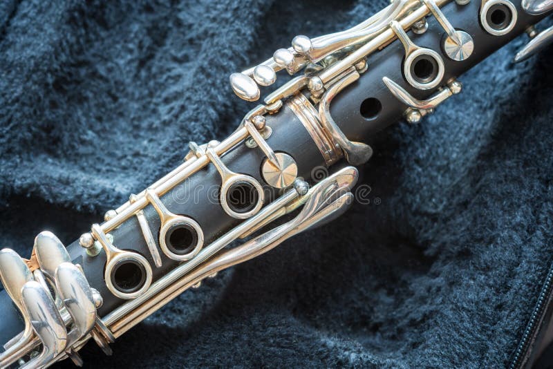 Clarinet Inside Musical Instrument Storage Case Closeup Stock Photo ...