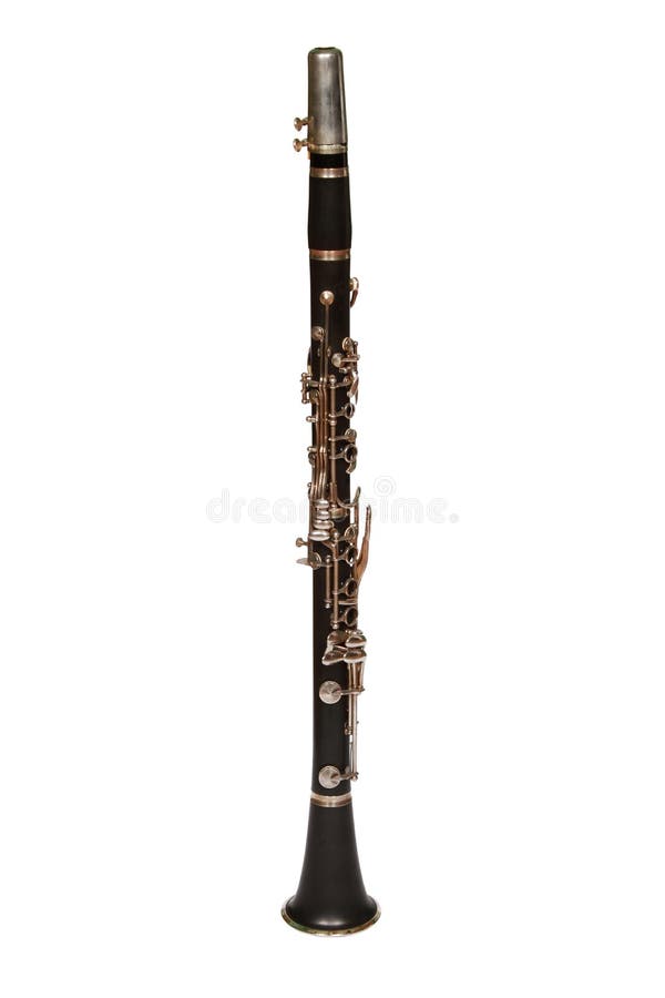 Clarinet Isolated on a White Background Stock Photo - Image of classic ...