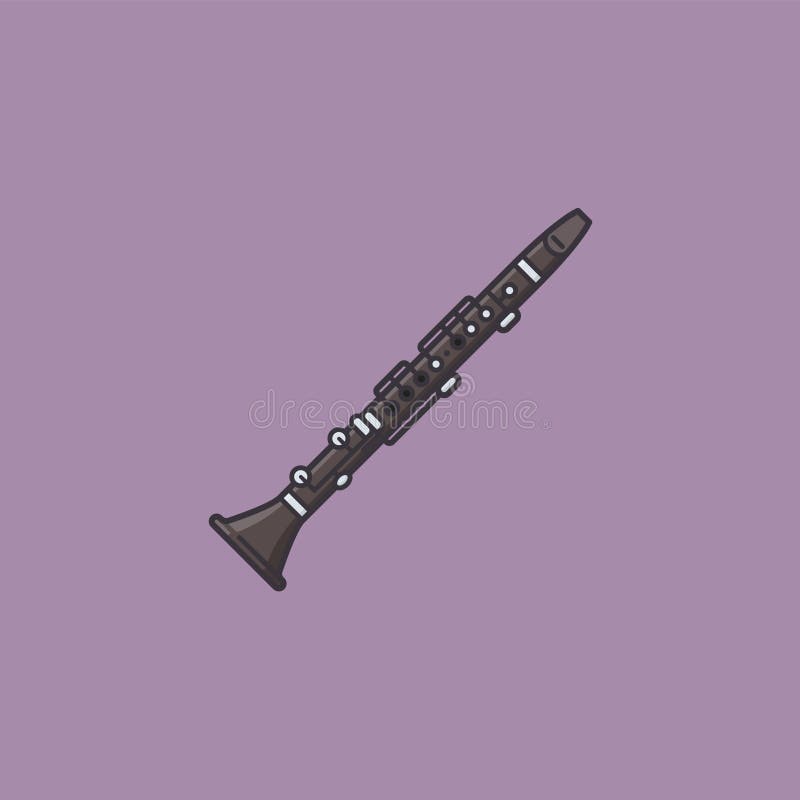 Clarinet vector stock vector. Illustration of clarinet - 24375679