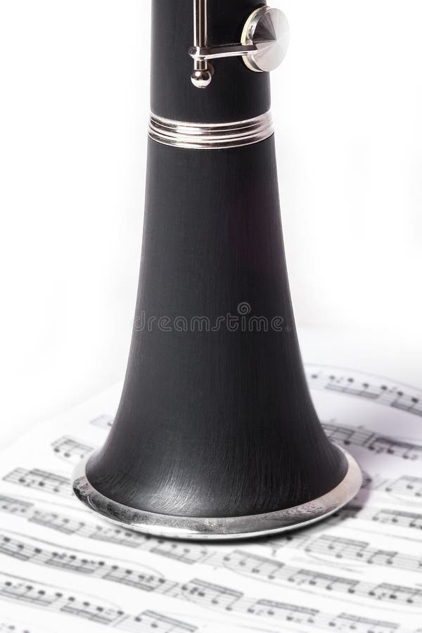 Clarinet on a White Background Stock Photo - Image of orchestra, detail ...