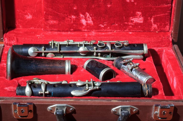 Clarinet stock photo. Image of shadow, black, music, melodious - 48618000