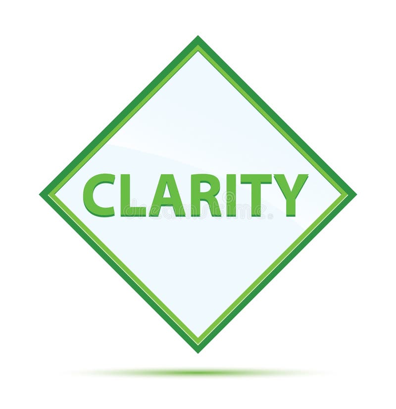 Clarity Modern Abstract Green Diamond Button Stock Illustration ...