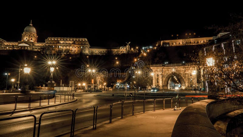 Clark Adam Square at Night stock photo. Image of landmark - 363047578