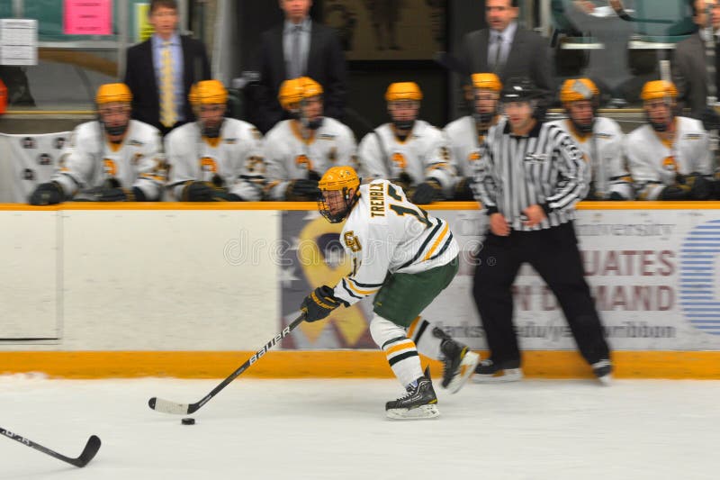 Clarkson Nick Tremblay in NCAA Hockey Game Editorial Stock Photo ...