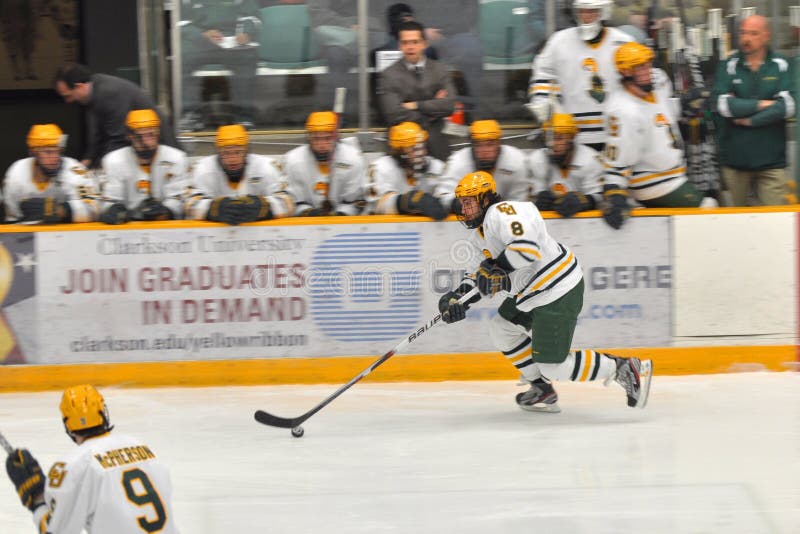 Clarkson Patrick Marsh in NCAA Hockey Game Editorial Photo - Image of ...