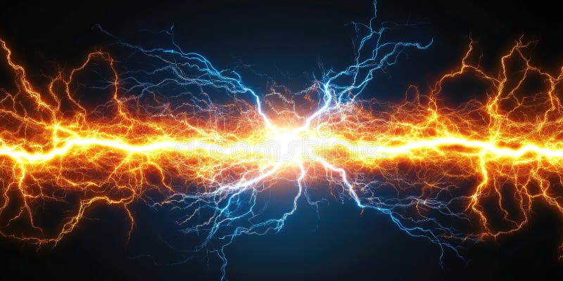 Clash of Elements stock illustration. Illustration of storm - 384674504