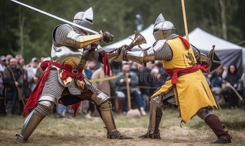 The Clash of Swords in a Knightly Duel Creating Using Generative AI ...