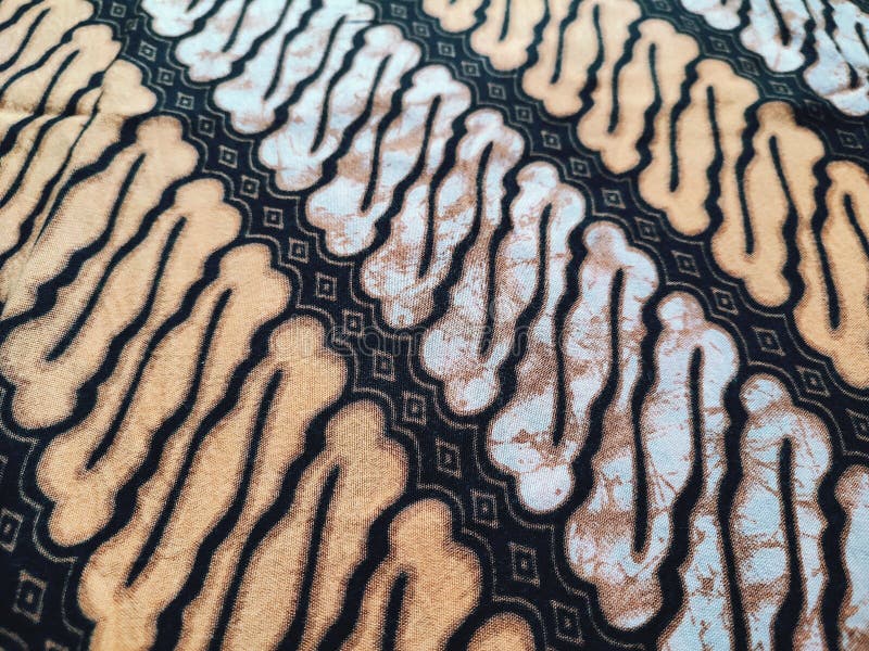 Clasic Indonesian Premium Batik Sogan Pattern Stock Image - Image of ...