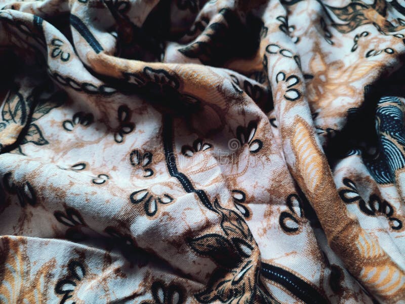 Clasic Indonesian Premium Batik Sogan Pattern Stock Image - Image of ...