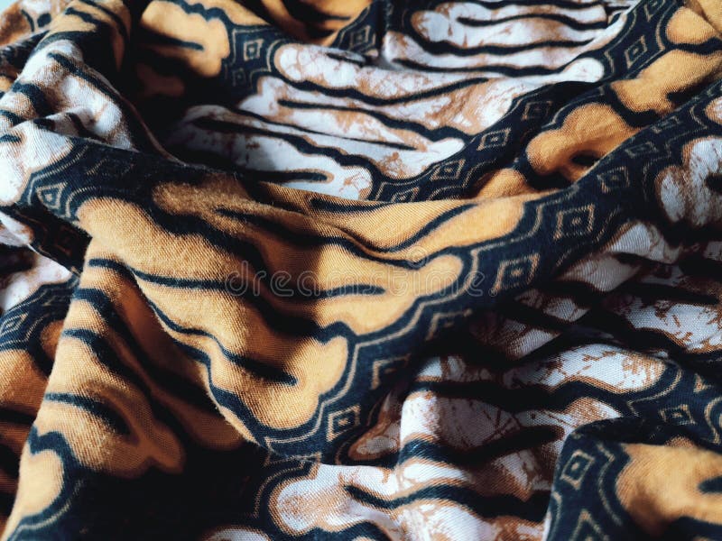 Clasic Indonesian Premium Batik Sogan Pattern Stock Photo - Image of ...