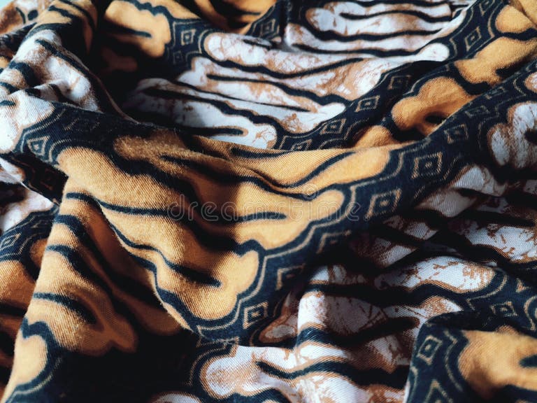 Clasic Indonesian Premium Batik Sogan Pattern Stock Photo - Image of ...