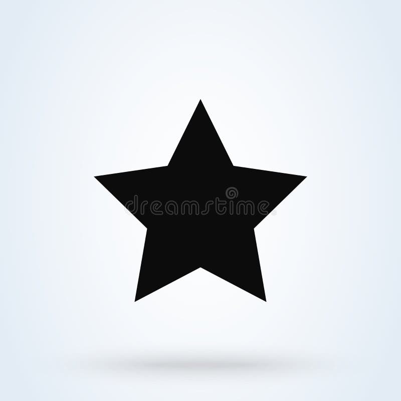 Clasic Star Simple Vector Modern Icon Design Illustration Stock Vector ...