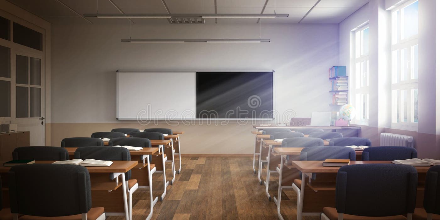 Interior Classroom Front View Stock Illustrations – 289 Interior ...