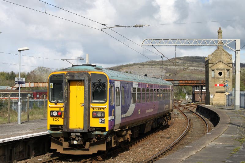 Class 153 Super Sprinter Diesel Leaving Carnforth Editorial Stock Image ...