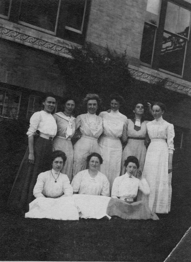Class Of 1912 Outside Roberts Hall. Picture Image: 221476613