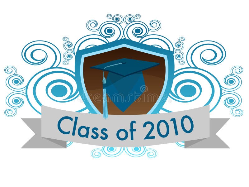 Class of 2010 Pennant/eps stock vector. Illustration of blue - 12016601