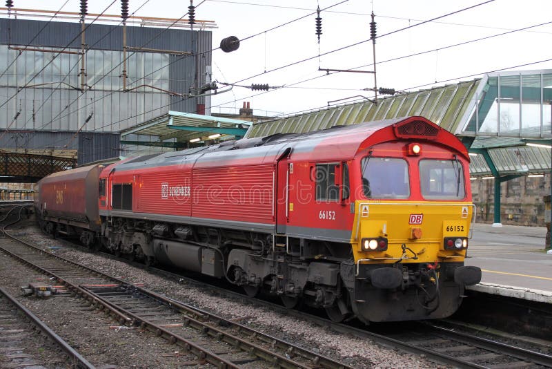 Class 66 Freight Locomotive at Carlisle. Editorial Image - Image of ...
