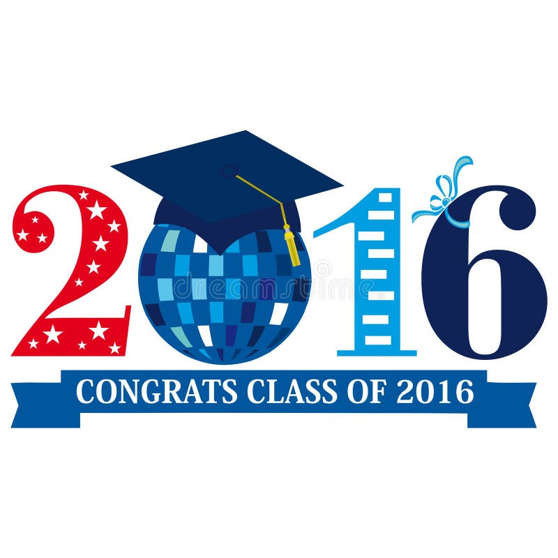 Class of 2016 stock illustration. Illustration of concept - 64700423