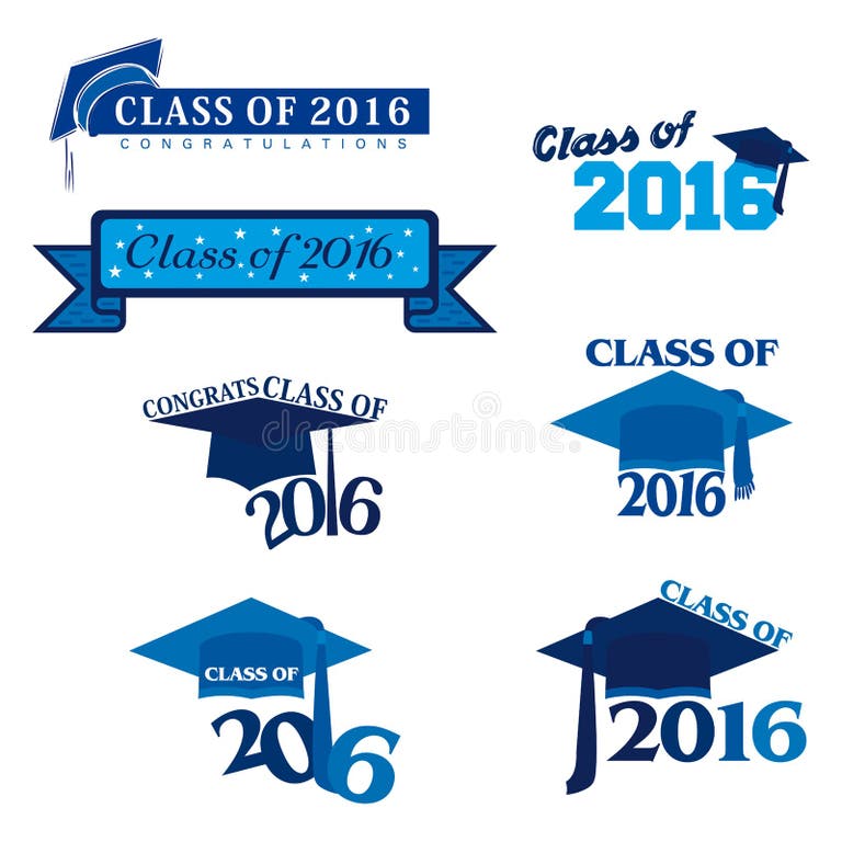 Class of 2016 stock illustration. Illustration of concept - 64700423