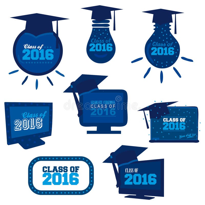 Class of 2016 stock illustration. Illustration of concept - 64700423