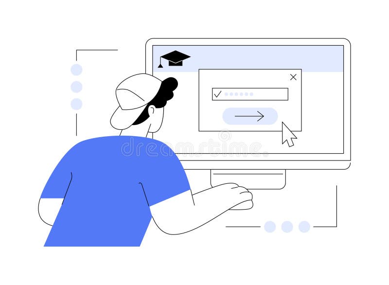 Class Access Code Abstract Concept Vector Illustration. Stock Vector ...