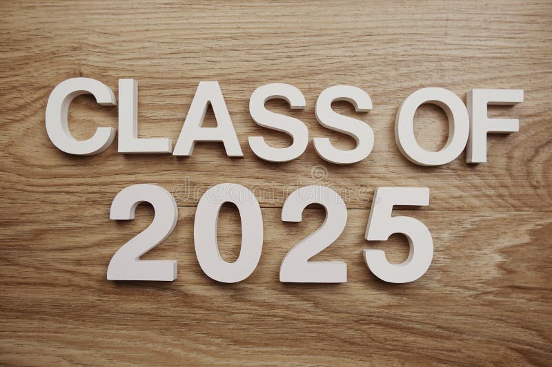 Wooden 2025 Graduation Sign Gold Black Stock Photos - Free & Royalty ...